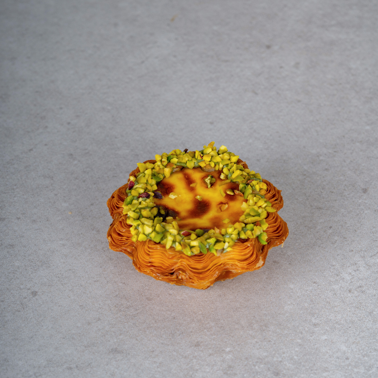 French Pistachio Mille-Feuille Egg Tart – Fantaxy Bakery